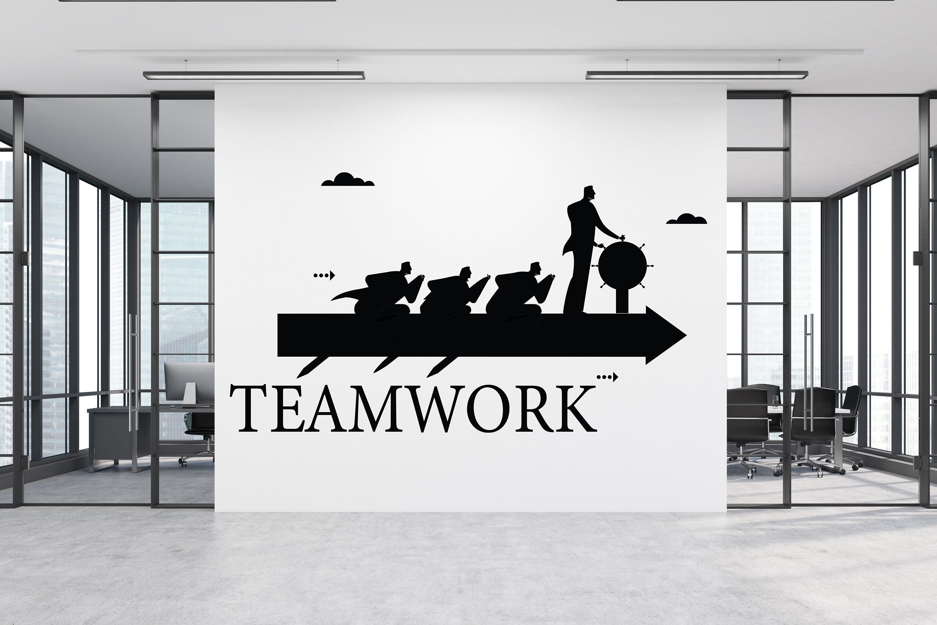 Teamwork Decal Teamwork Wall Decal Teamwork Wall Sticker Teamwork Wall ...