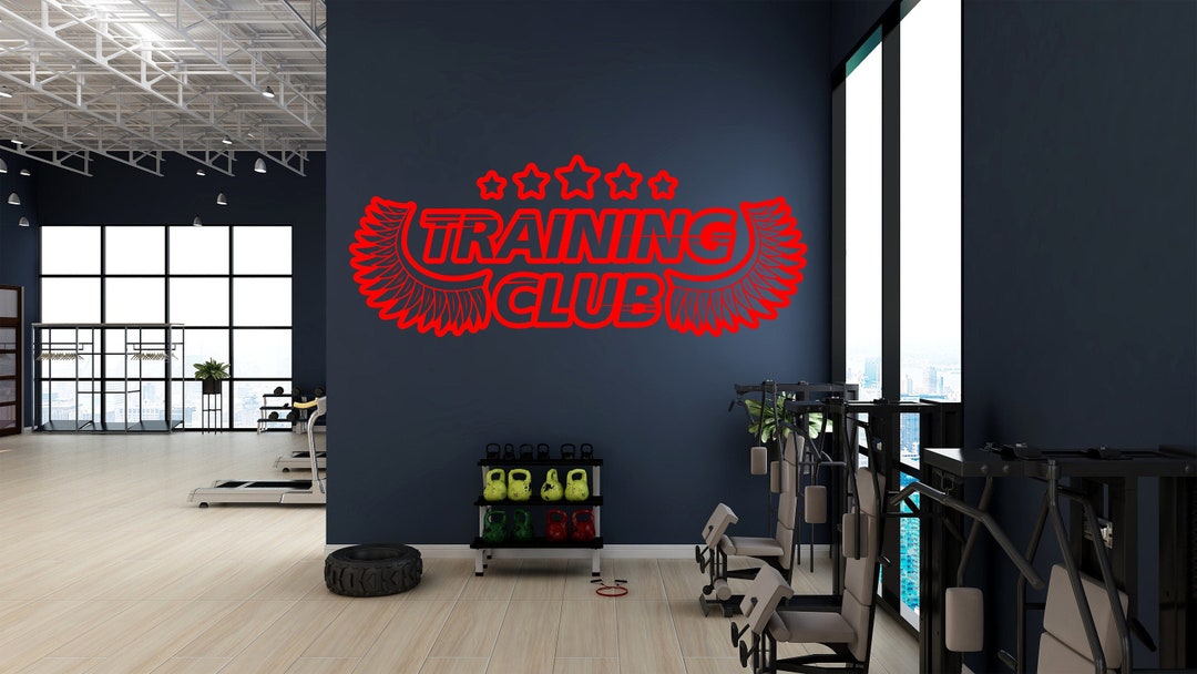 Gym Wall Sticker Gym Wall Decal Sport Wall Decor Custom Decals Wall Art ...