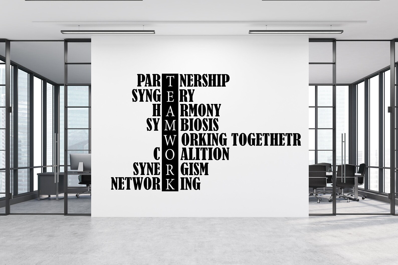 Teamwork Decal Teamwork Wall Decal Teamwork Wall Sticker Teamwork Wall ...