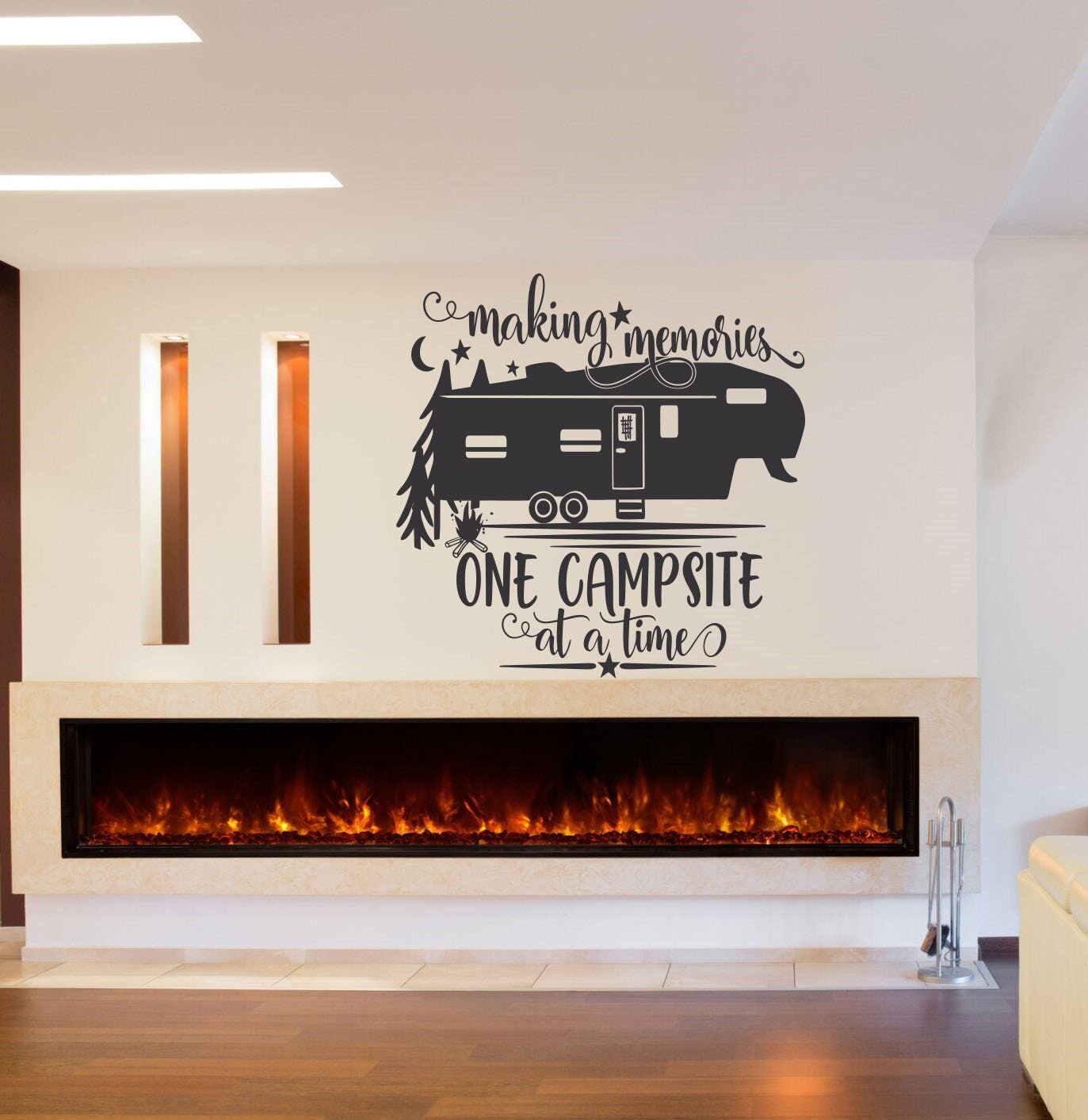 Camping Decal Camping Wall Decal Camping Wall Sticker Camping Wall Art ...