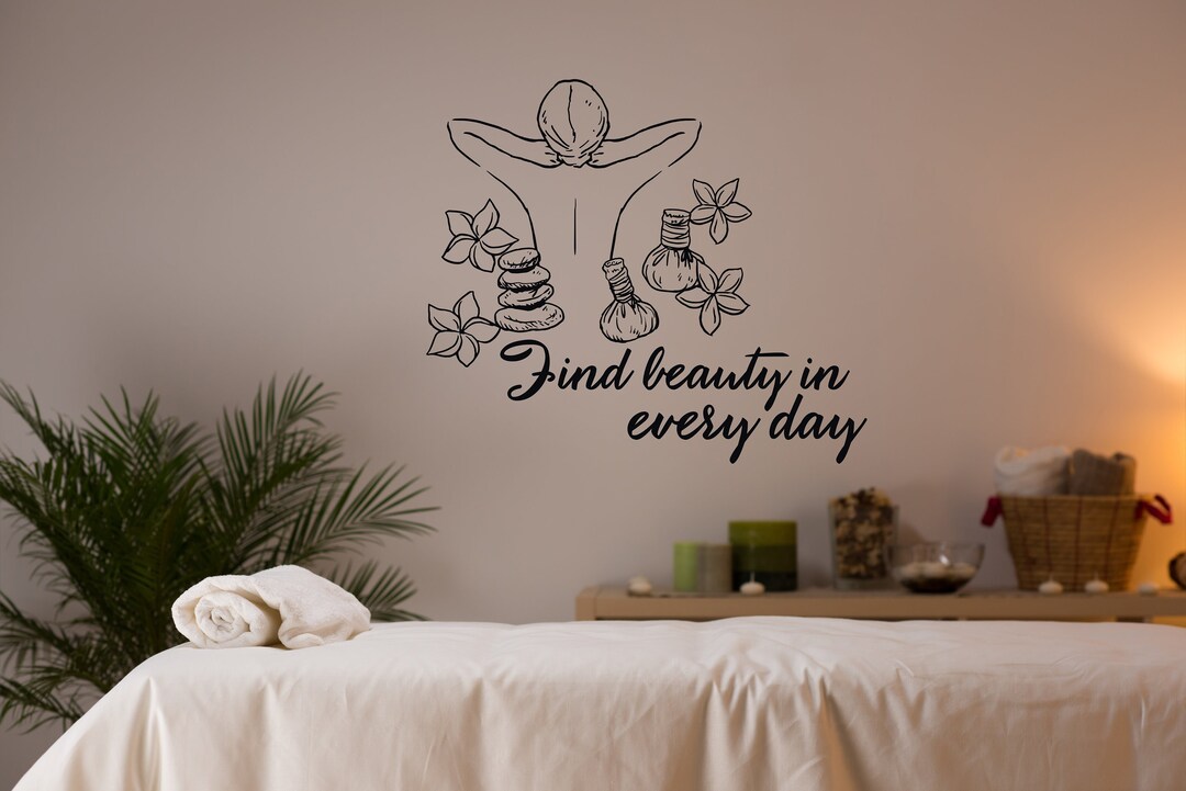 Spa Decal Spa Wall Decal Spa Wall Sticker Spa Wall Art Home Decor Wall ...