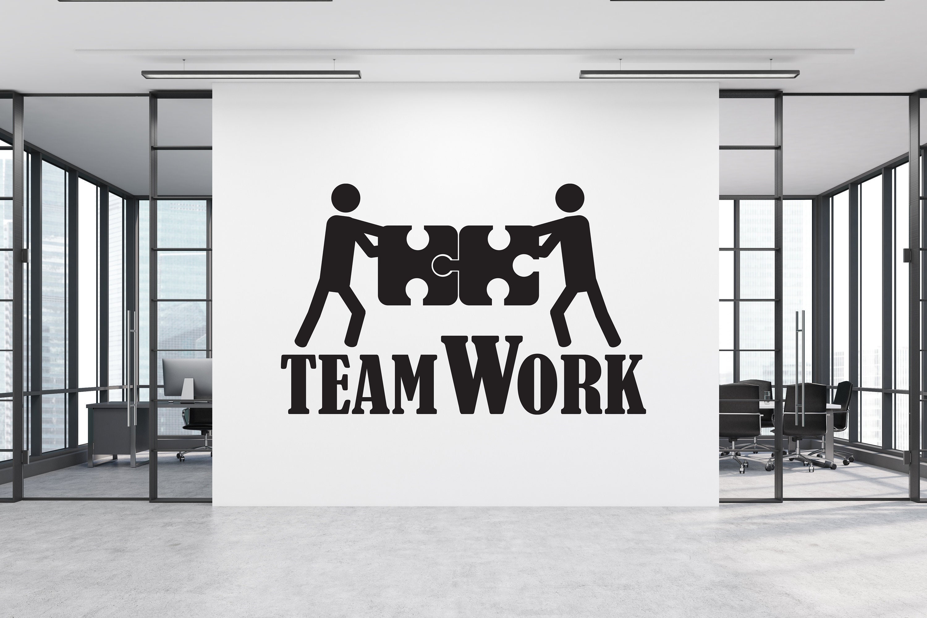 Teamwork Decal Teamwork Wall Decal Teamwork Wall Sticker Teamwork Wall ...