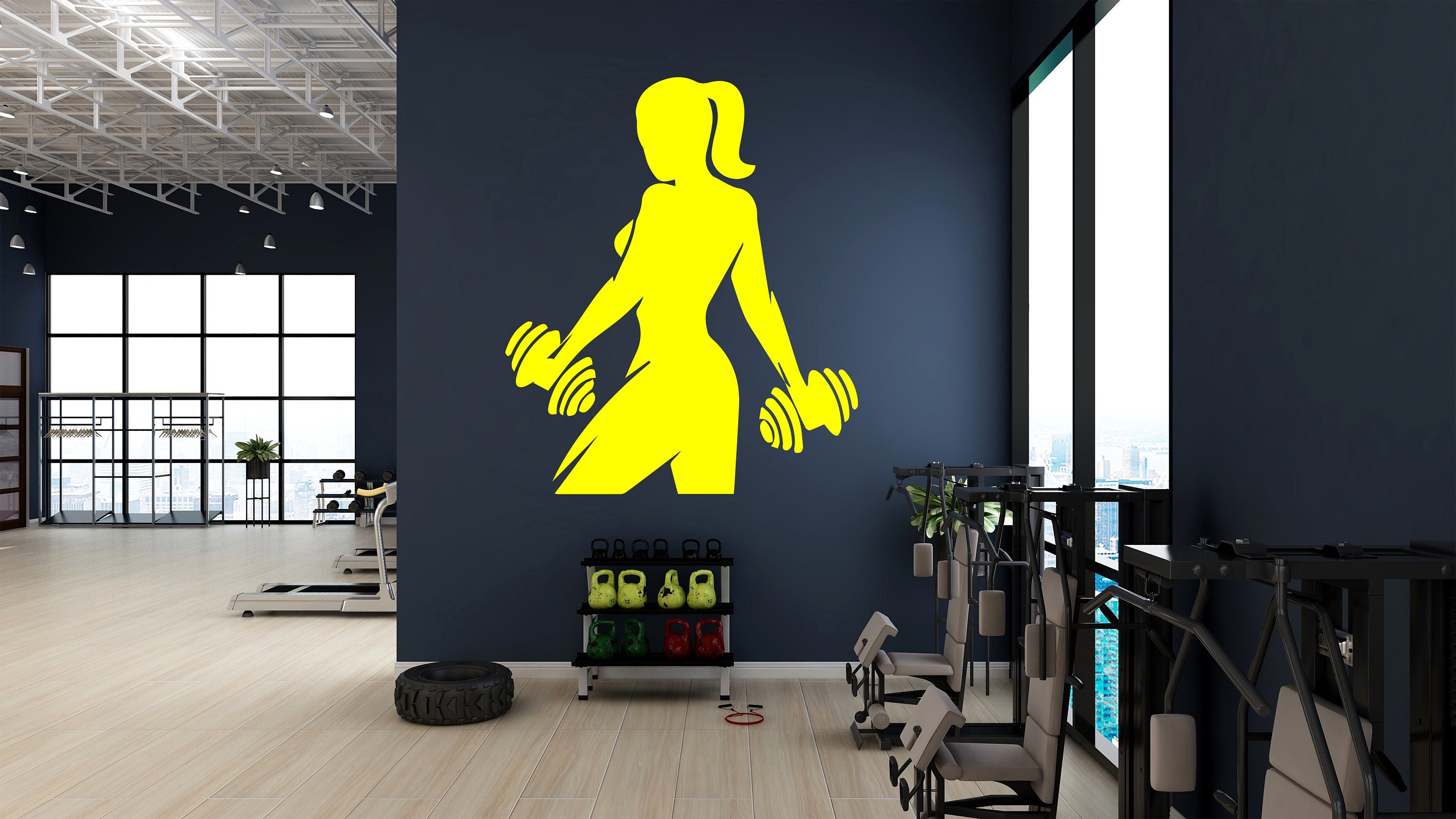 Gym Decal Gym Wall Decal Gym Wall Sticker Gym Wall Art Home Decor Wall ...