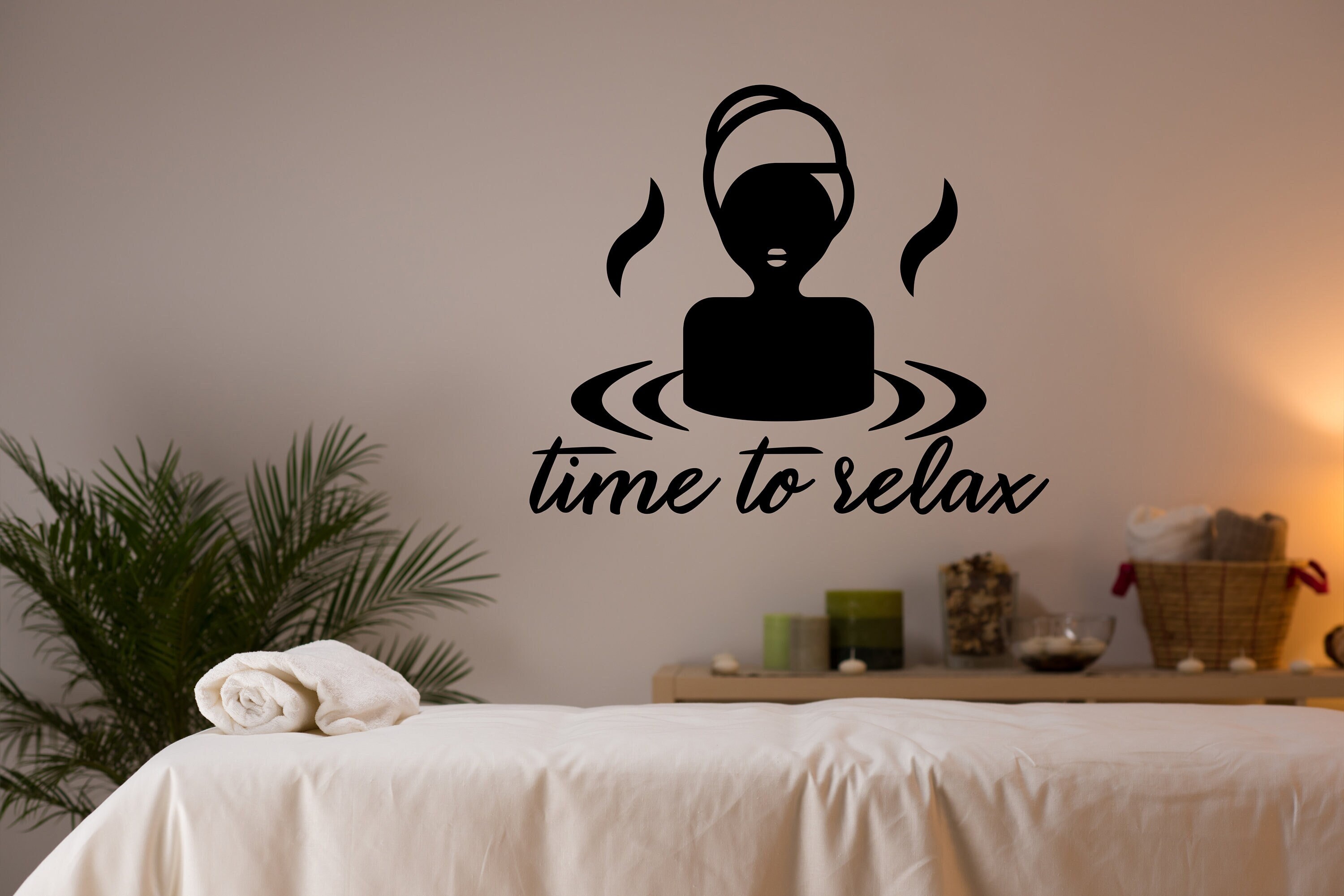 Spa Decal Spa Wall Decal Spa Wall Sticker Spa Wall Art Home Decor Wall ...