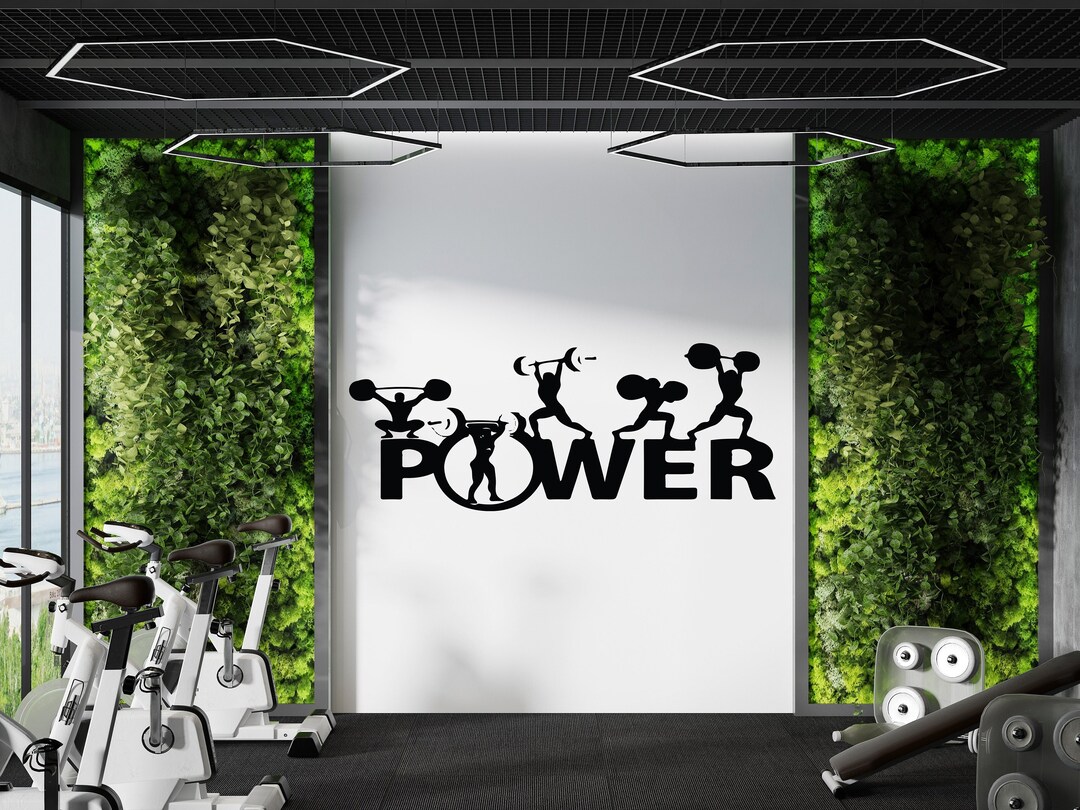 Gym Decal Gym Wall Decal Gym Wall Sticker Gym Wall Art Home Decor Wall ...