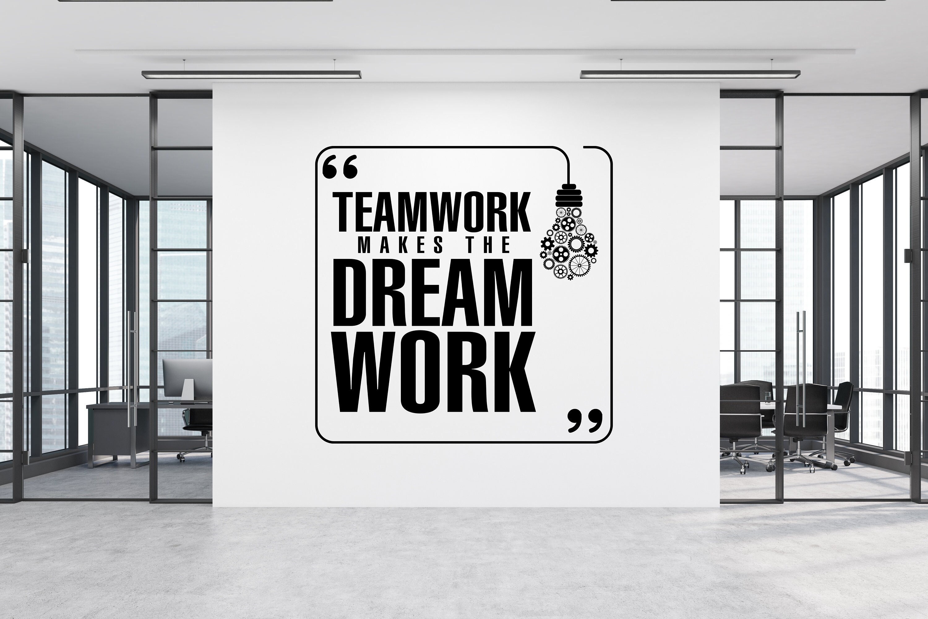 Teamwork Decal Teamwork Wall Decal Teamwork Wall Sticker Teamwork Wall ...