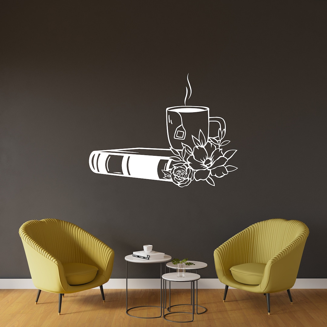 Book Decal Book Wall Decal Book Wall Sticker Book Wall Art Home Decor ...