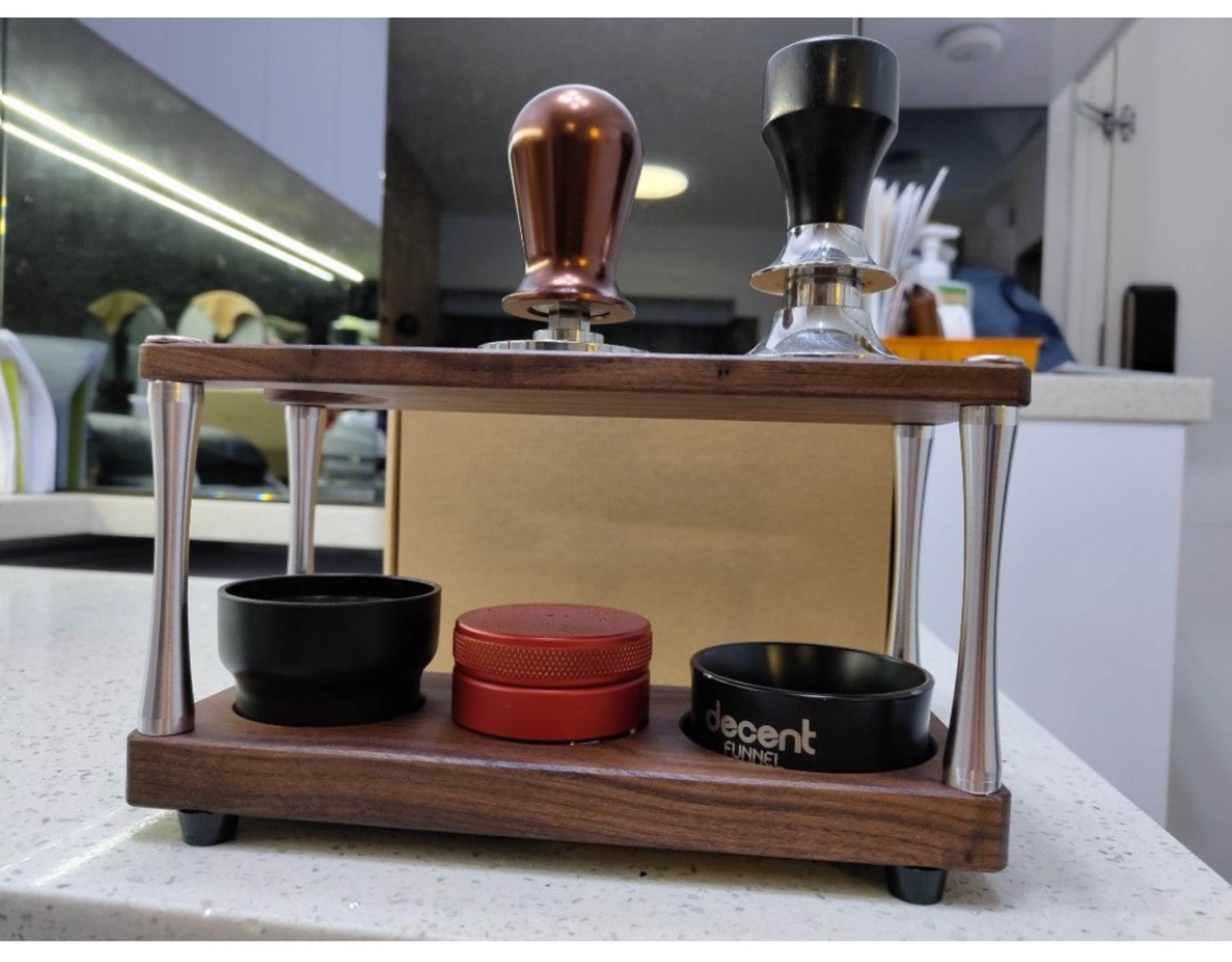 2 Levels Wooden Tamping Station W/ Tamper Stand - Etsy