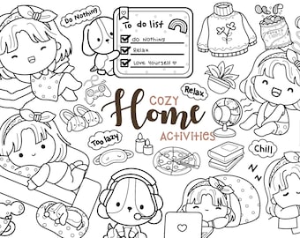 Preschool Kids Clipart Cute Kids Clip Art School Clipart - Etsy