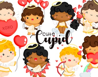 Valentine Cupid Clipart - Etsy