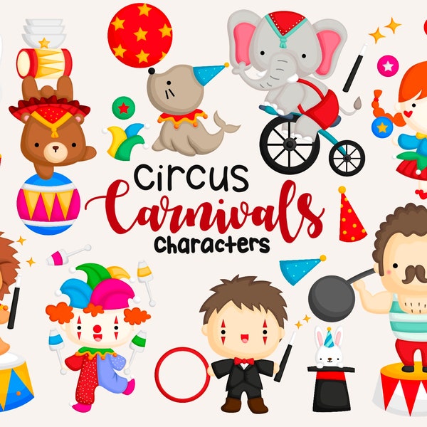 Circus Clip Art - Etsy