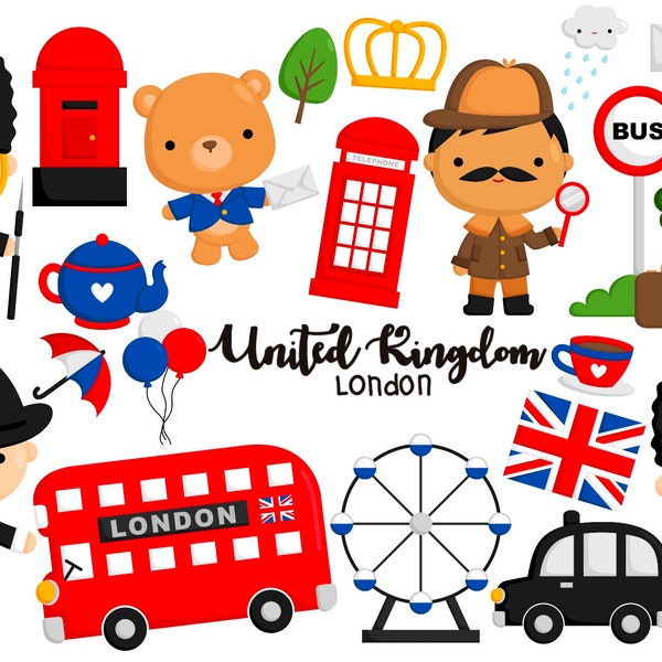London Bus Clipart - Etsy