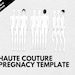 Maternity Fashion Figure / Pregnancy croquis template Front - Etsy Italia