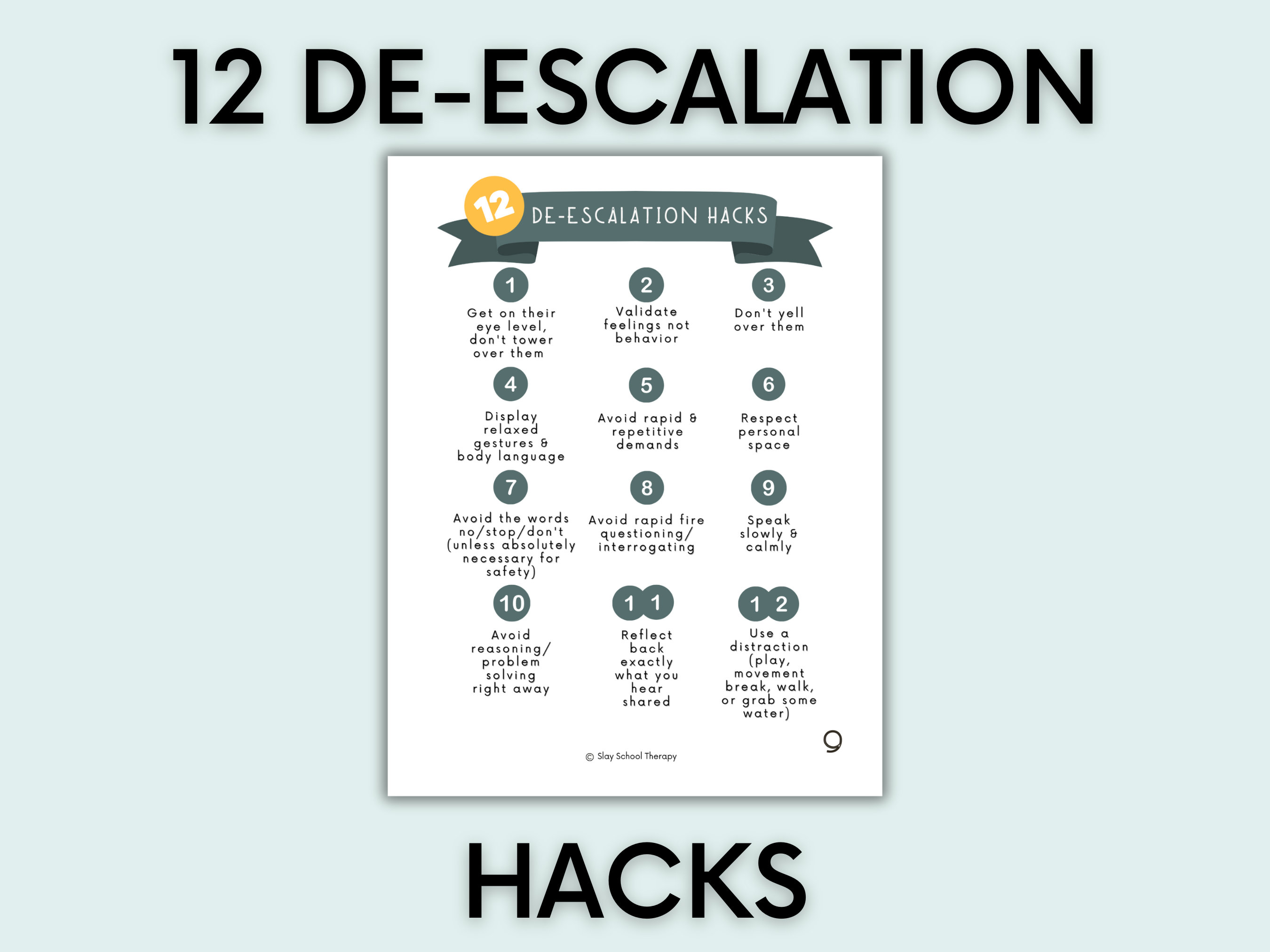 De-escalation Guide, Social Emotional Lesson, Scripts, and Techniques ...