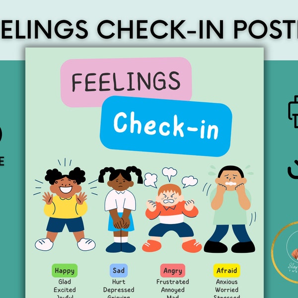 Feelings Chart - Etsy
