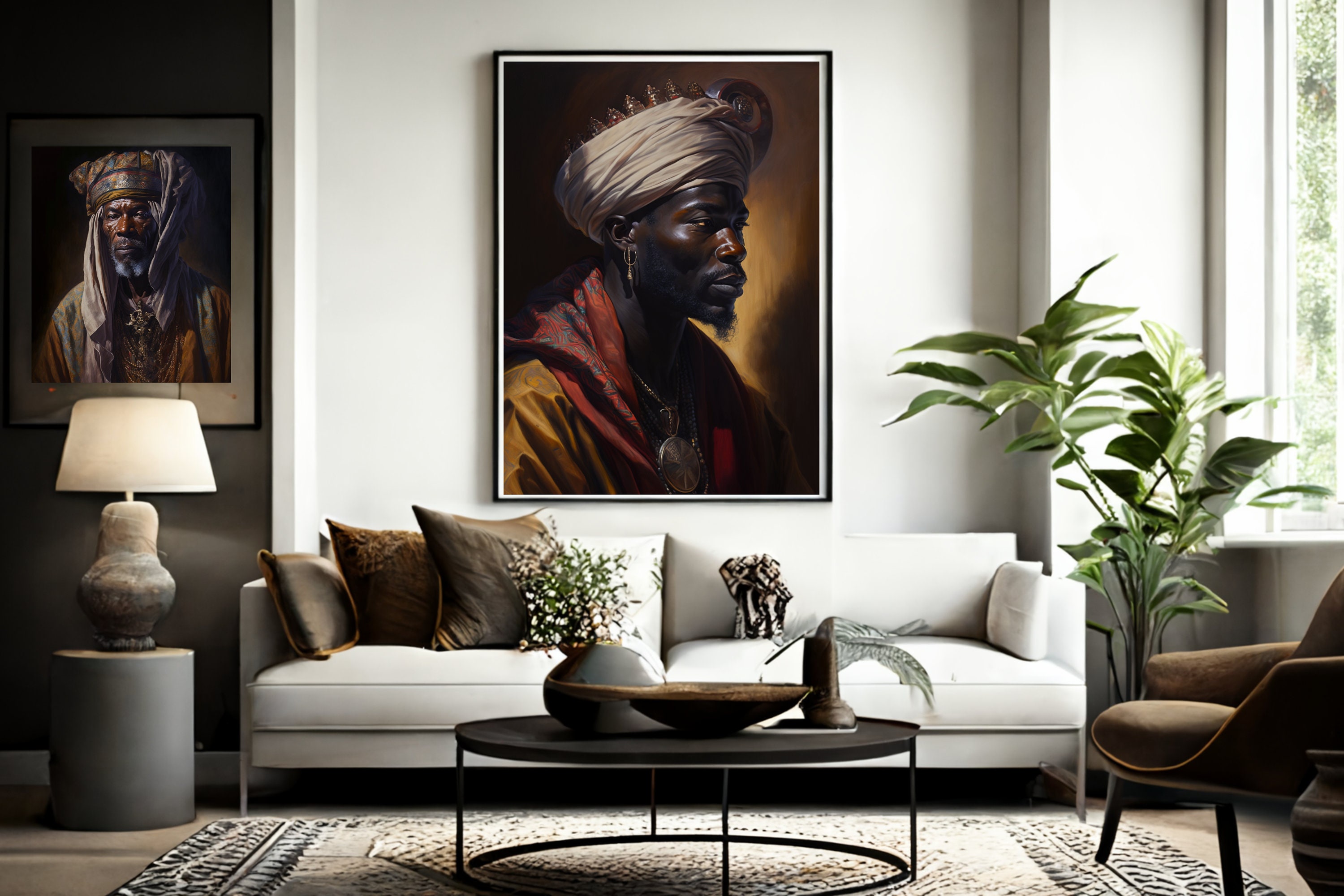 Kings of Africa Oil Painting | Askia the Great Portrait | Wakanda Oil ...