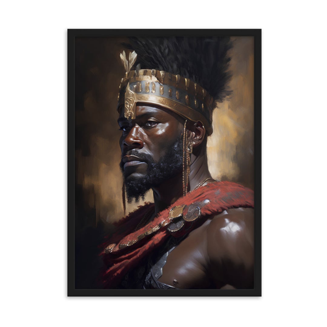 Kings of Africa Oil Painting | Hannibal Barca Portrait | Wakanda Oil ...