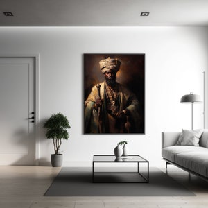 Kings of Africa Oil Painting | Mansa Musa Portrait | Wakanda Oil ...