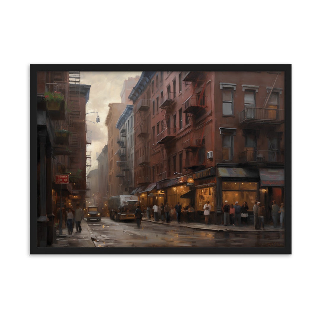 Soho New York City Oil Painting | City X City Artwork | Cityscape Print ...