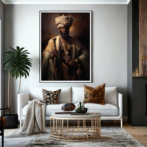 Kings of Africa Oil Painting | Mansa Musa Portrait | Wakanda Oil ...