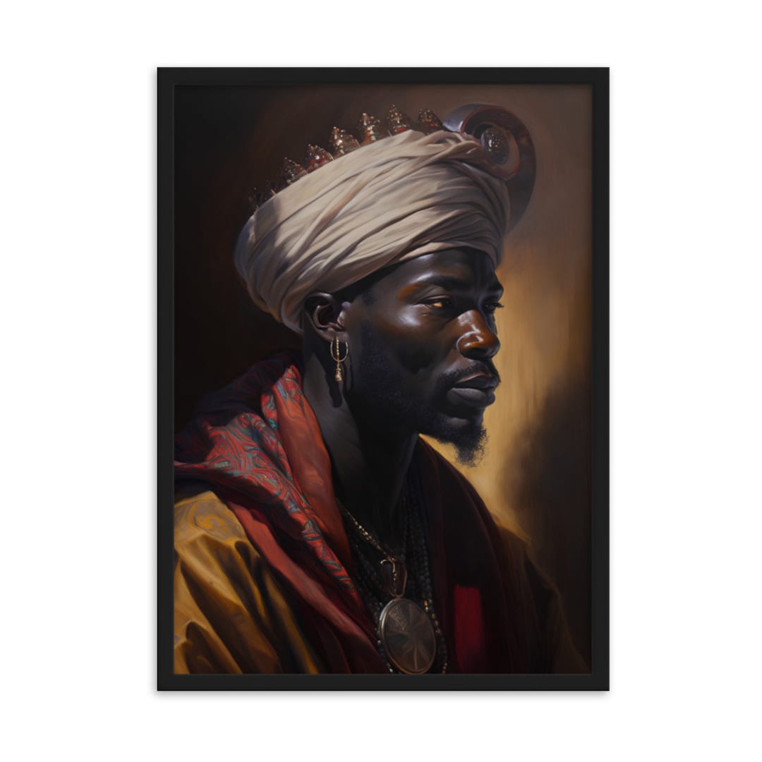 Kings of Africa Oil Painting | Askia the Great Portrait | Wakanda Oil ...