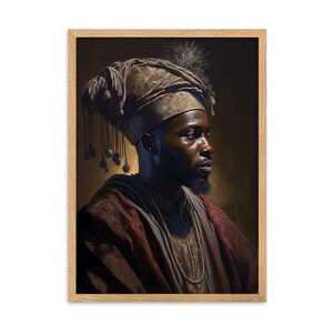 Kings of Africa Oil Painting | Idris Alooma Portrait | Wakanda Oil ...