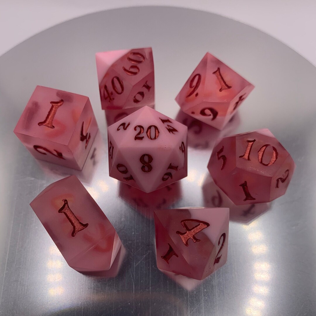 Strawberry Daiquiri Dice Set - Etsy