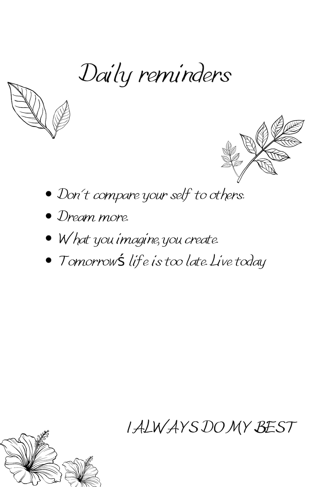 Daily Reminders Which Will Make Your Day Go Smoothly - Etsy