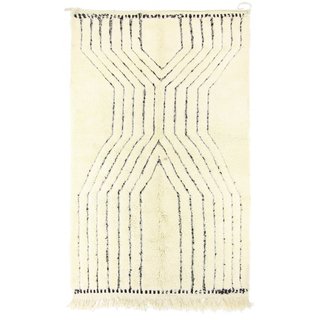 Moroccan Rug White, of White Morocco Rug , Modern Beni Ouarain Rug ...