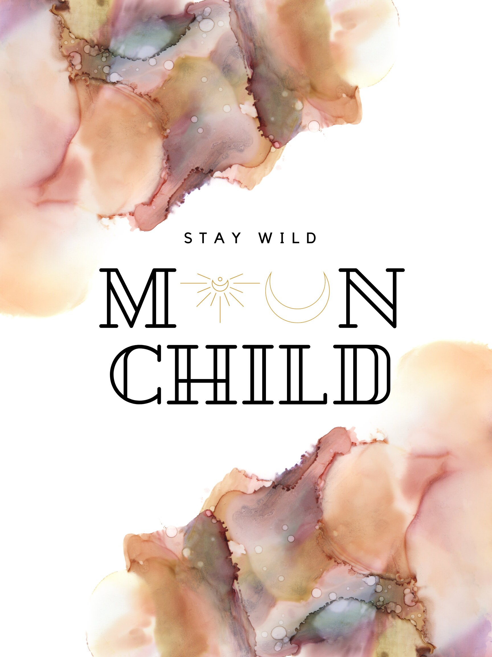 Moon Child Digital Download Print Wall Art - Etsy