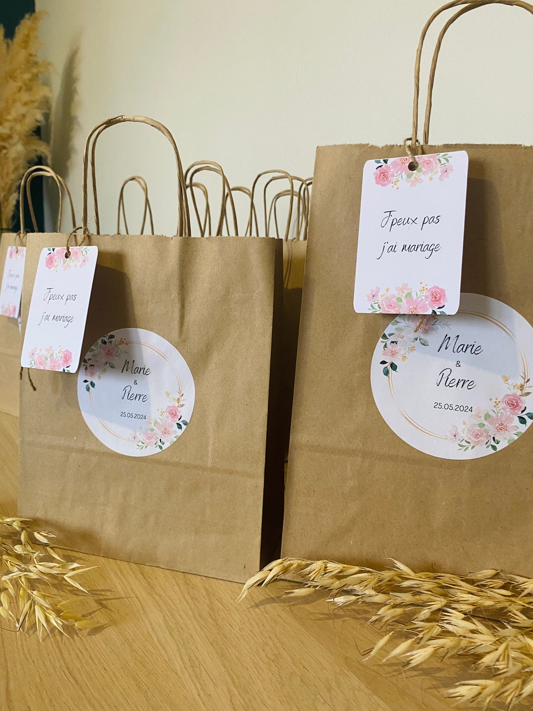 Gift Bag to Personalize decreasing Scale, Kraft or White, for Birthday ...
