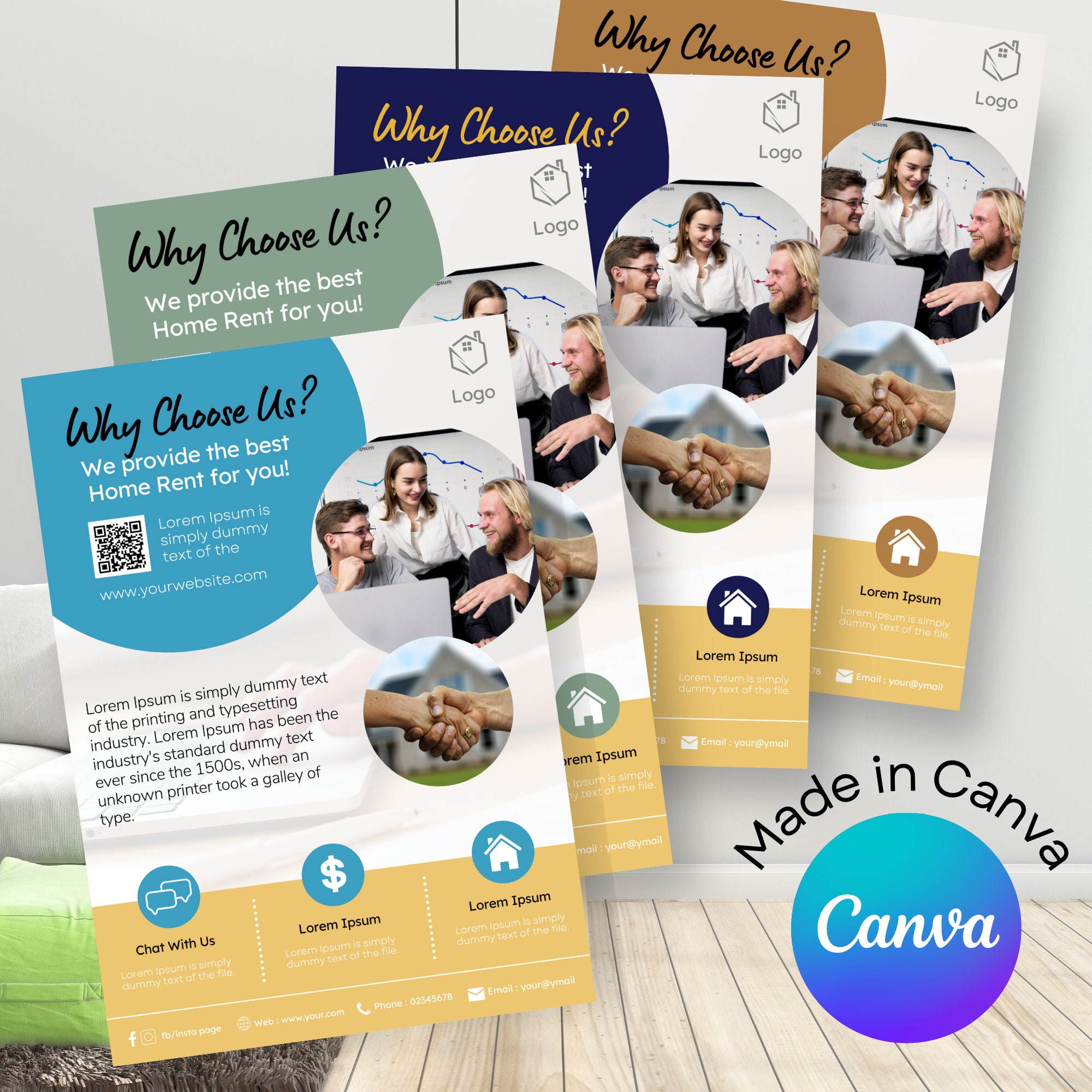 Air Bnb Flyer - Editable in Canva. Host Air Bnb Rentals Flyers ...