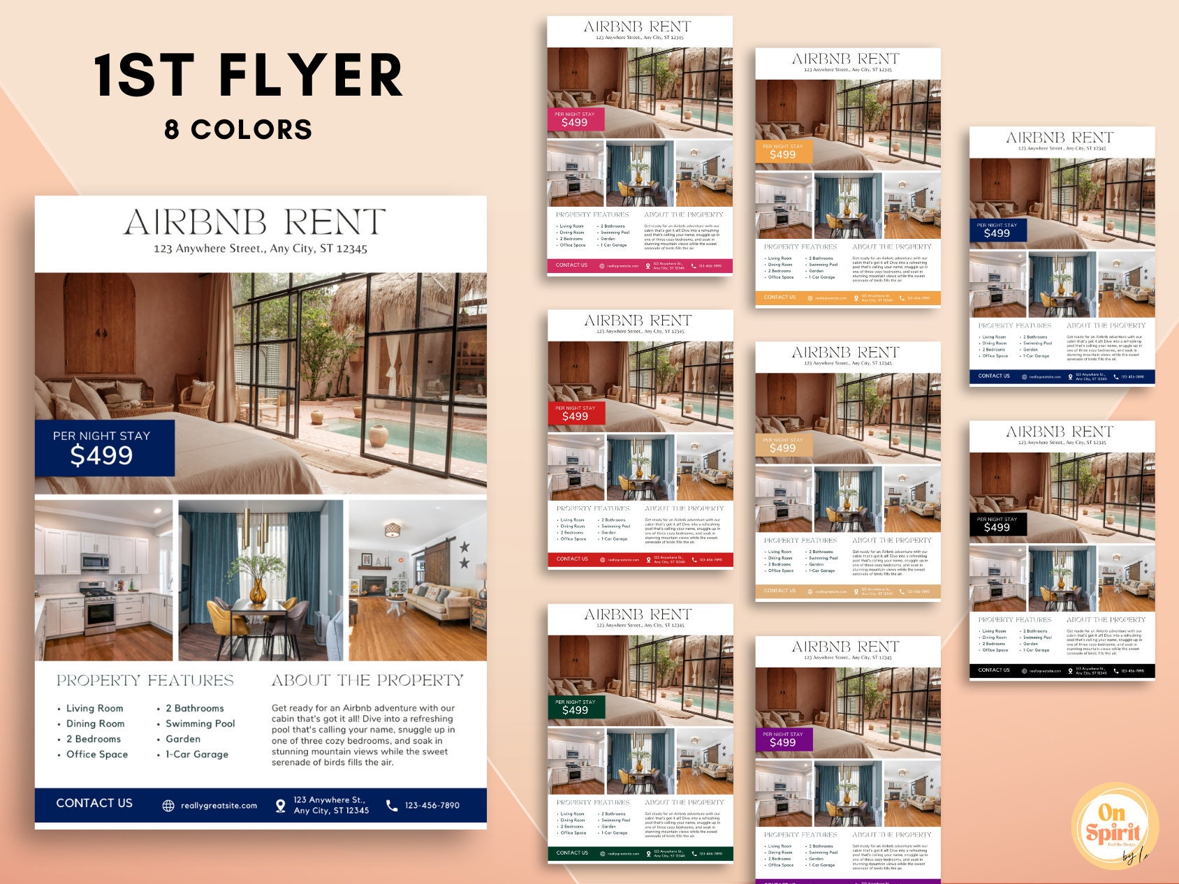 Air Bnb 3 Flyers - Editable in Canva. Host Air Bnb Rentals Flyers, Home ...