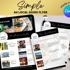 Local Guide Flyer Editable in Canva for Real Estate City - Etsy