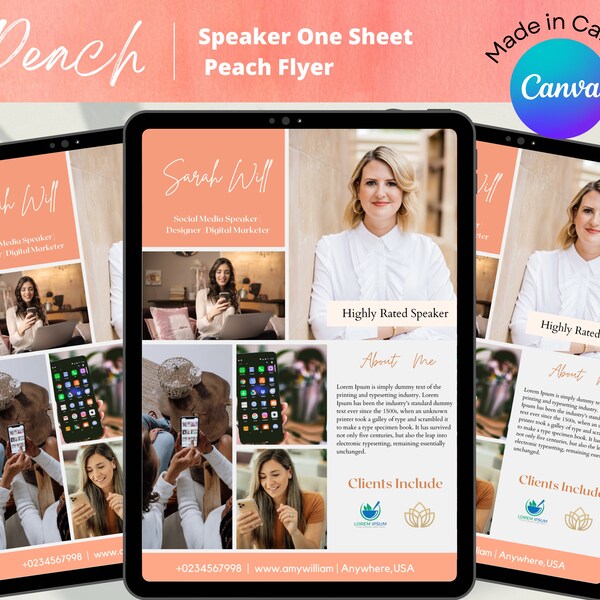 Speaking Engagements Flyer - Etsy