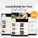 Local Guide Flyer Editable in Canva for Real Estate City Guide Around ...