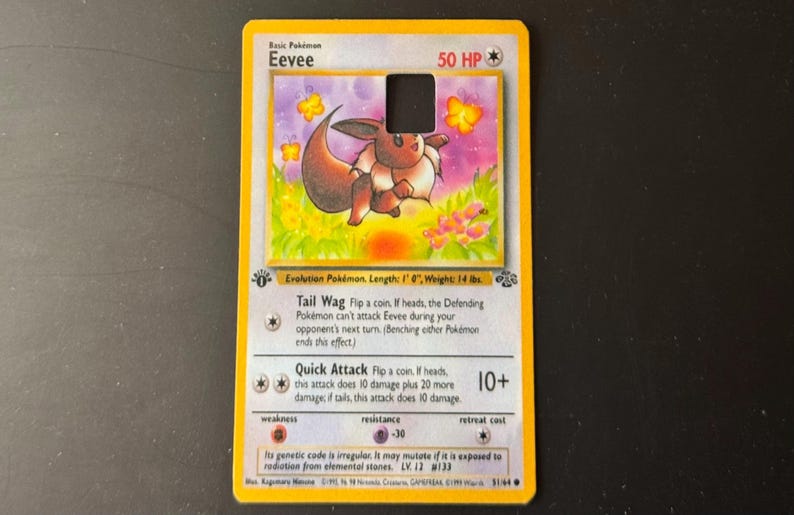 Eevee Debit Card Sticker | Cute Pokémon-inspired Card Skin | Vinyl Bank ...