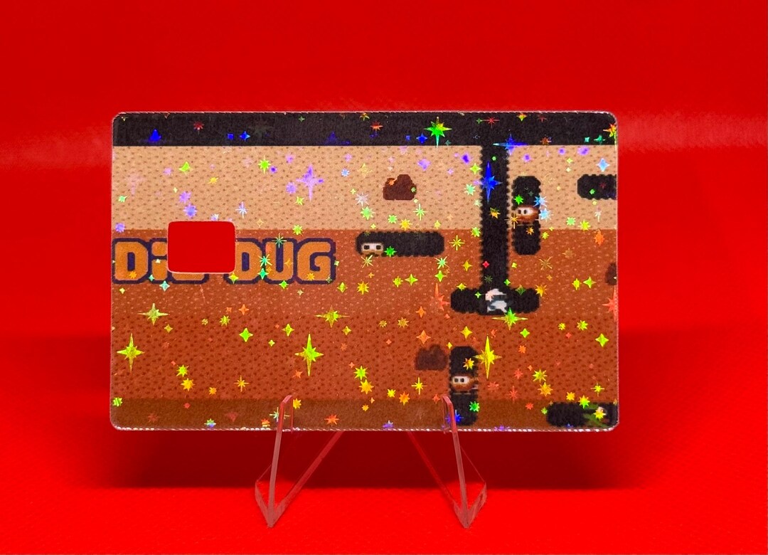 Dig Dug Arcade Debit Card Sticker Retro Gamer Aesthetic - Etsy