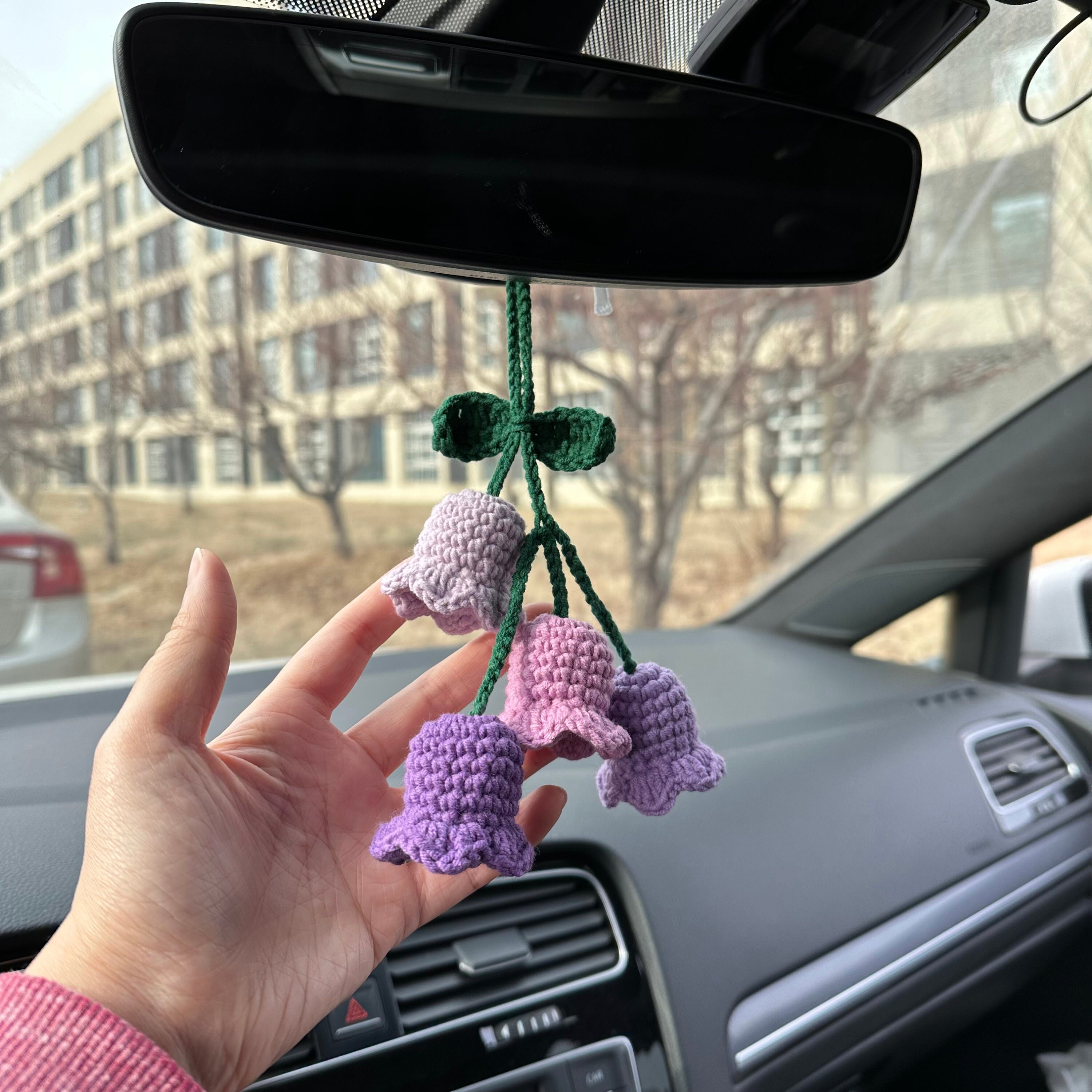 Cute Lily of the Valley Car Mirror Hanging Flower Decor Rear - Etsy