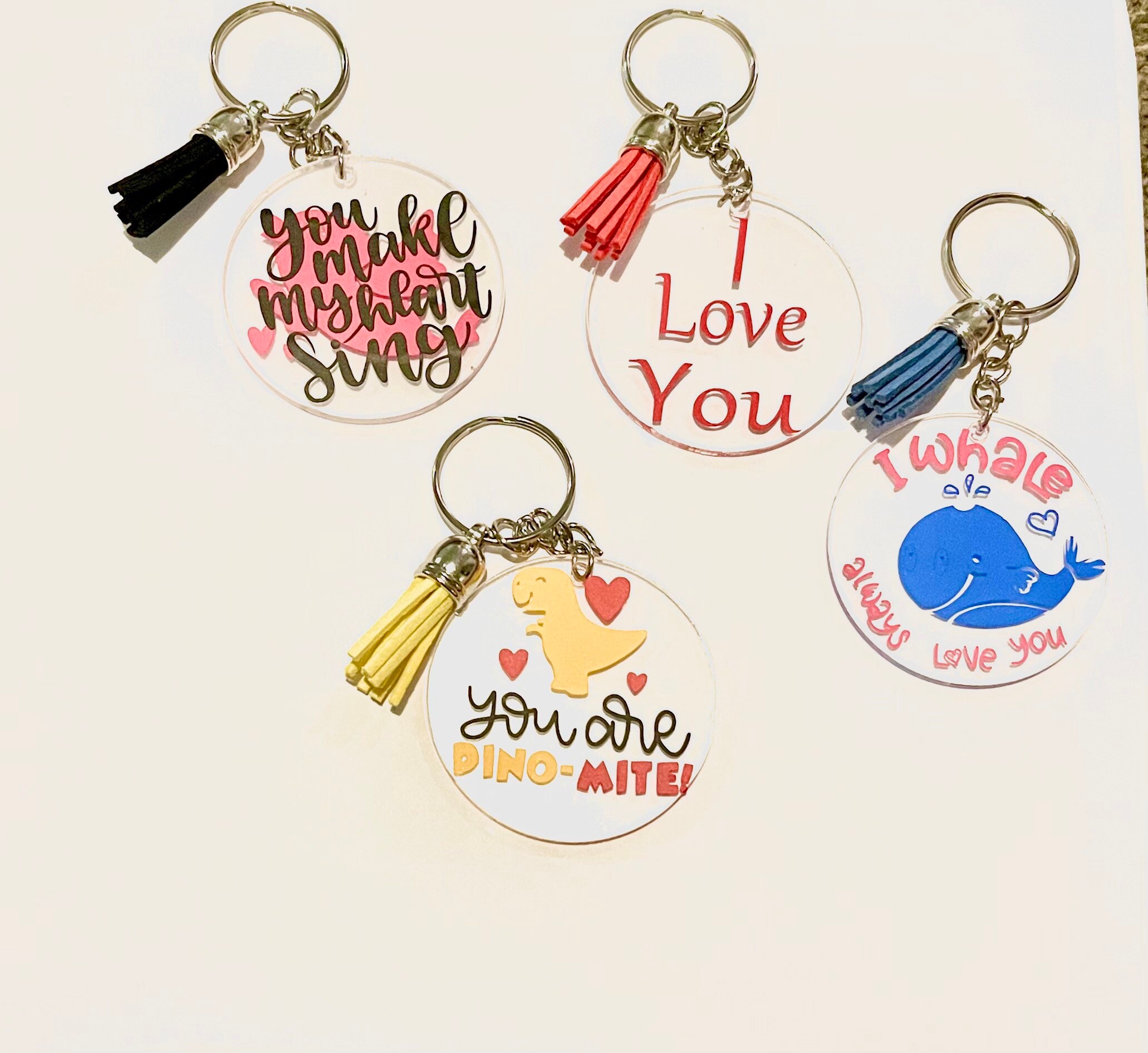 Valentines Keyrings - Etsy UK