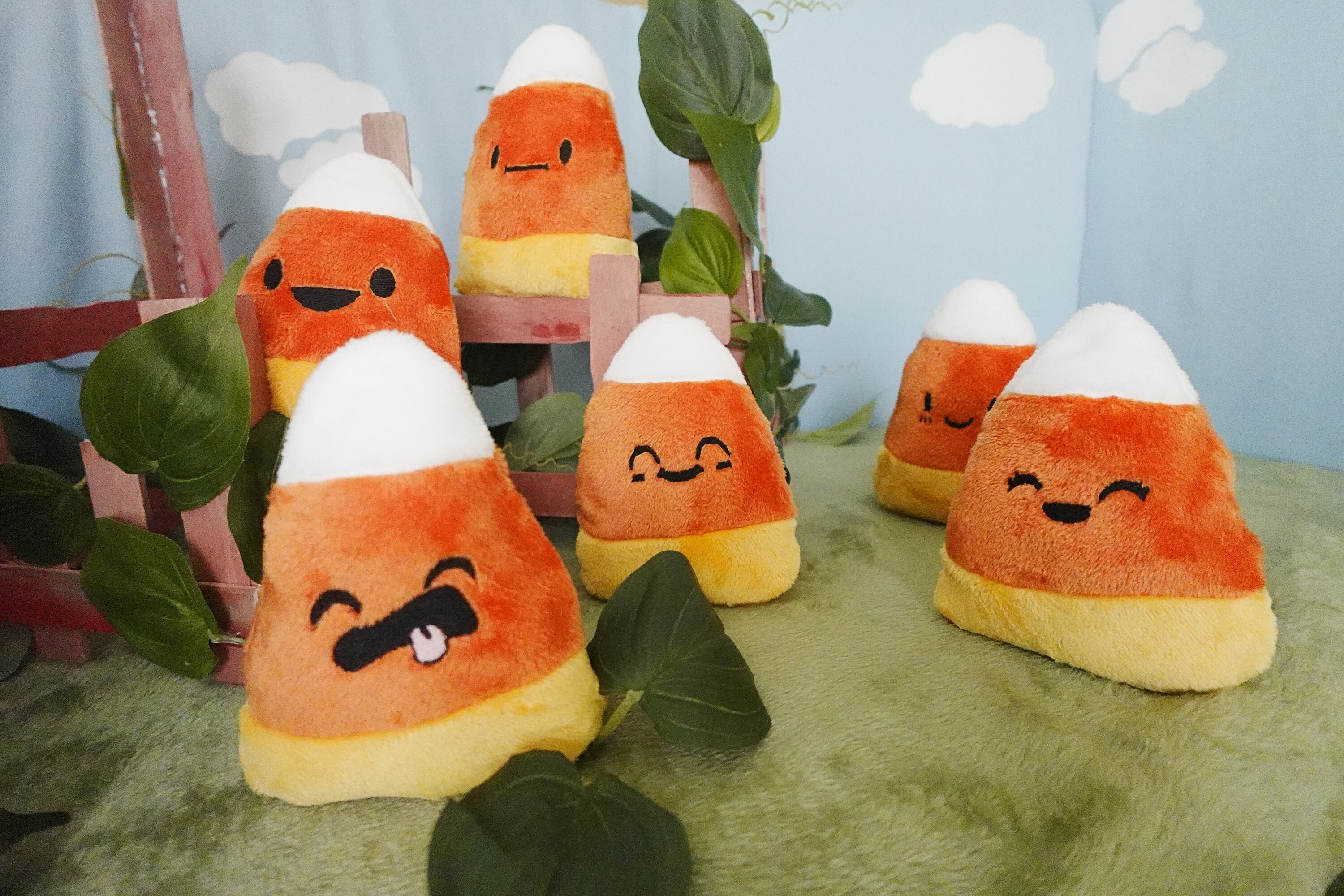 Candy Corn Plushie 6 Styles - Etsy