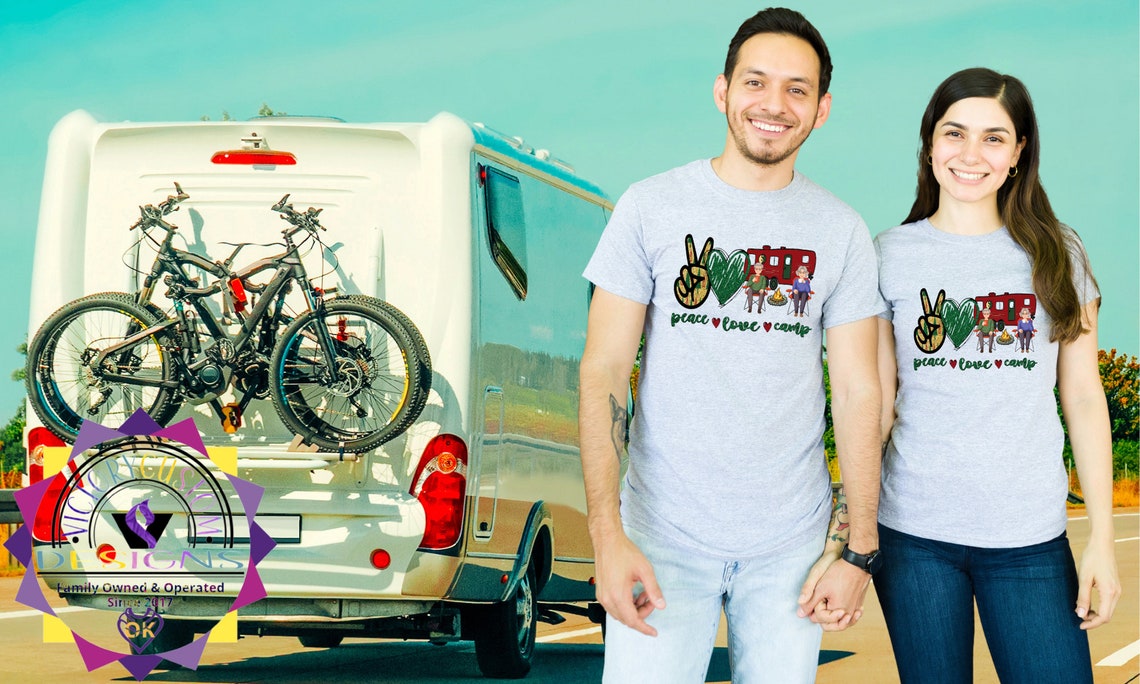 Peace Love Shirt PNG Camp Png Travel PNG Camping Png File Instant ...