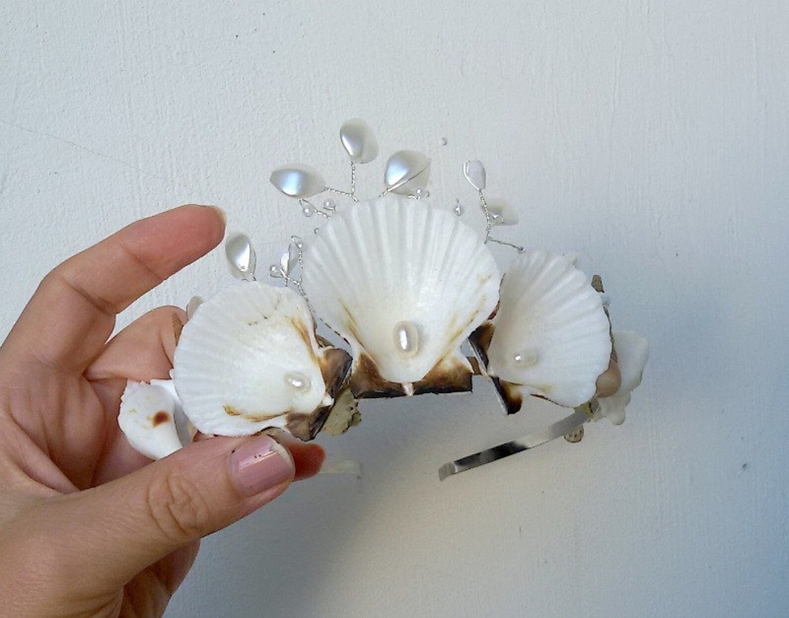 Sea Shell Crown, Mermaid Hair Accessories, Ariel Costume - US Customs ...