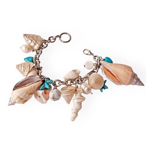 Shells and Clam Bracelet, Natural Seashell Jewelry, Mermaid Boho Bridal ...