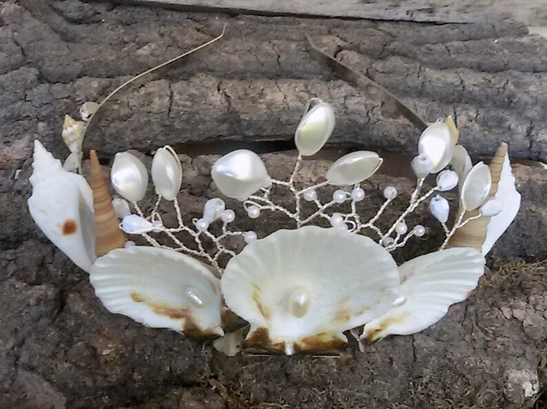 Sea Shell Crown, Mermaid Hair Accessories, Ariel Costume - US Customs ...