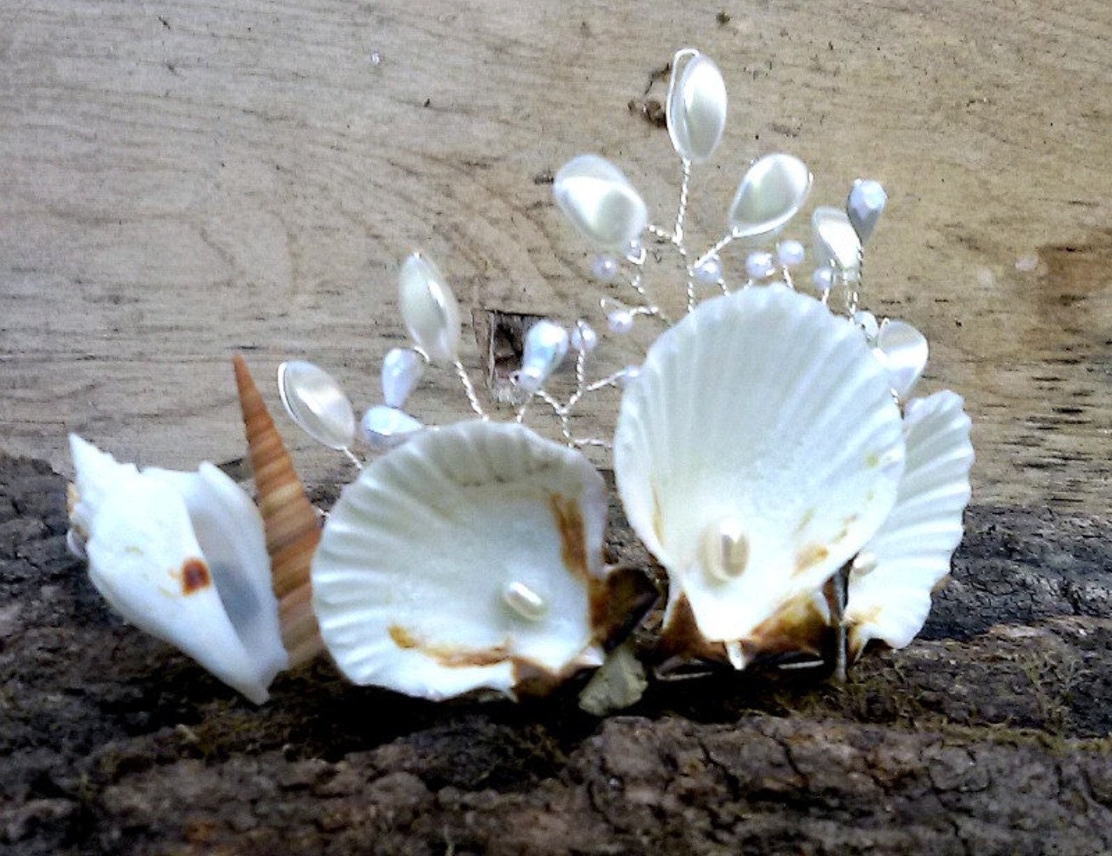 Sea Shell Crown, Mermaid Hair Accessories, Ariel Costume - US Customs ...