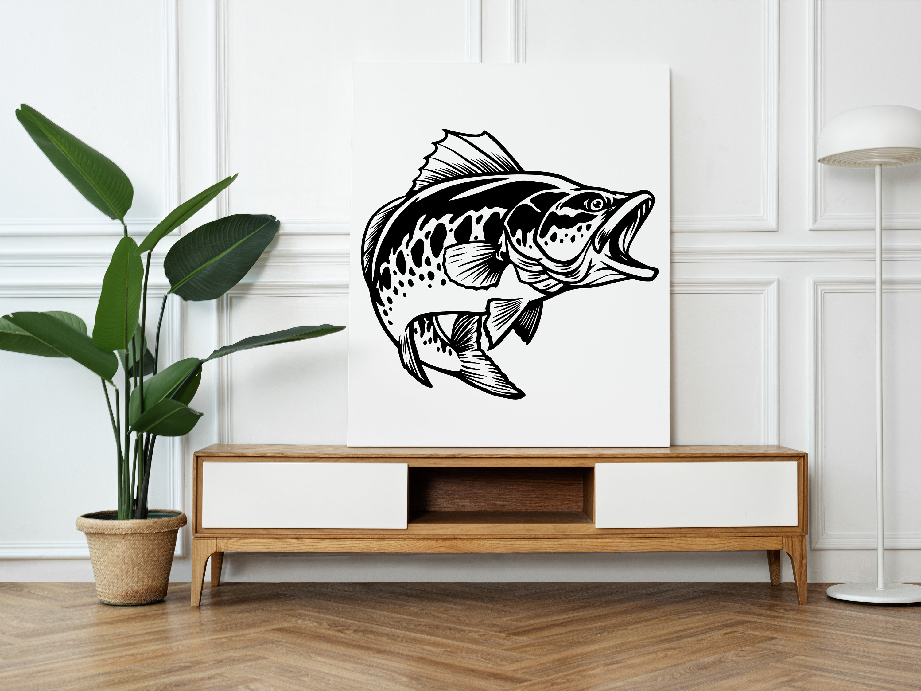 Bass Fishing Svg Fishing Svg Bass Fish Svg Bass Clipart Bass Vector ...