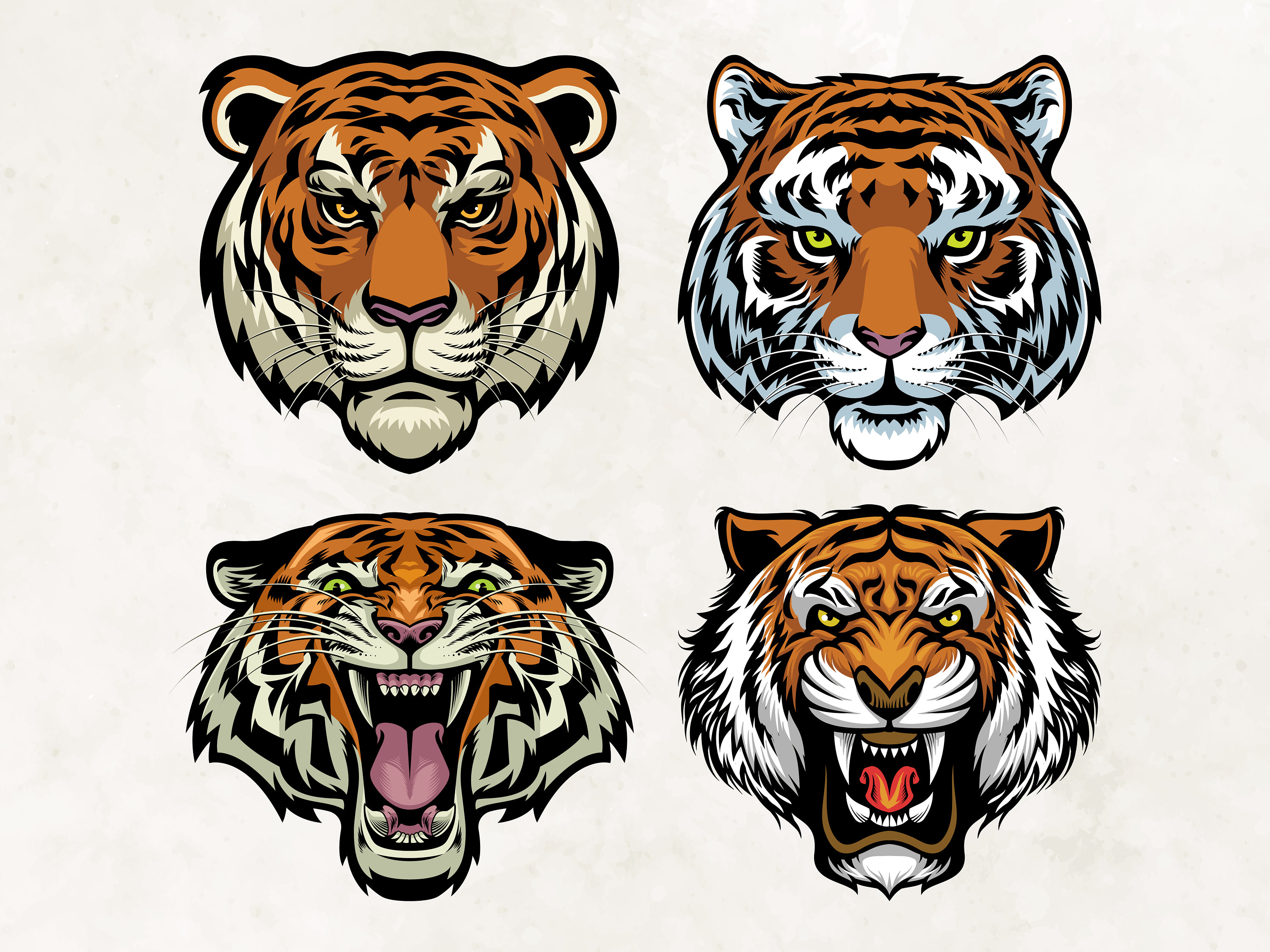 Tiger Mascot Svg | Tiger Head Svg| Tiger Svg | Tiger Clipart | Tiger ...