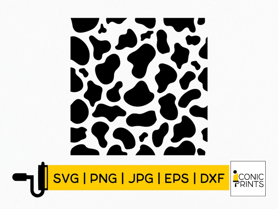 Seamless Cow Print Svg KuhFlecken Svg Kuh Muster Svg Animal Print Svg ...