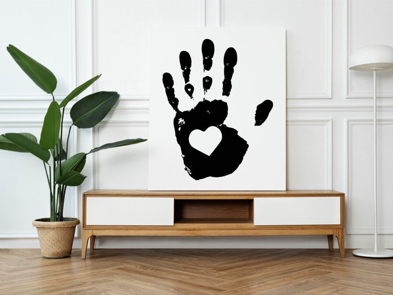 Hand Print Svg Bundle Hand Prints Hand Print Png Cut File Bundle Kids ...